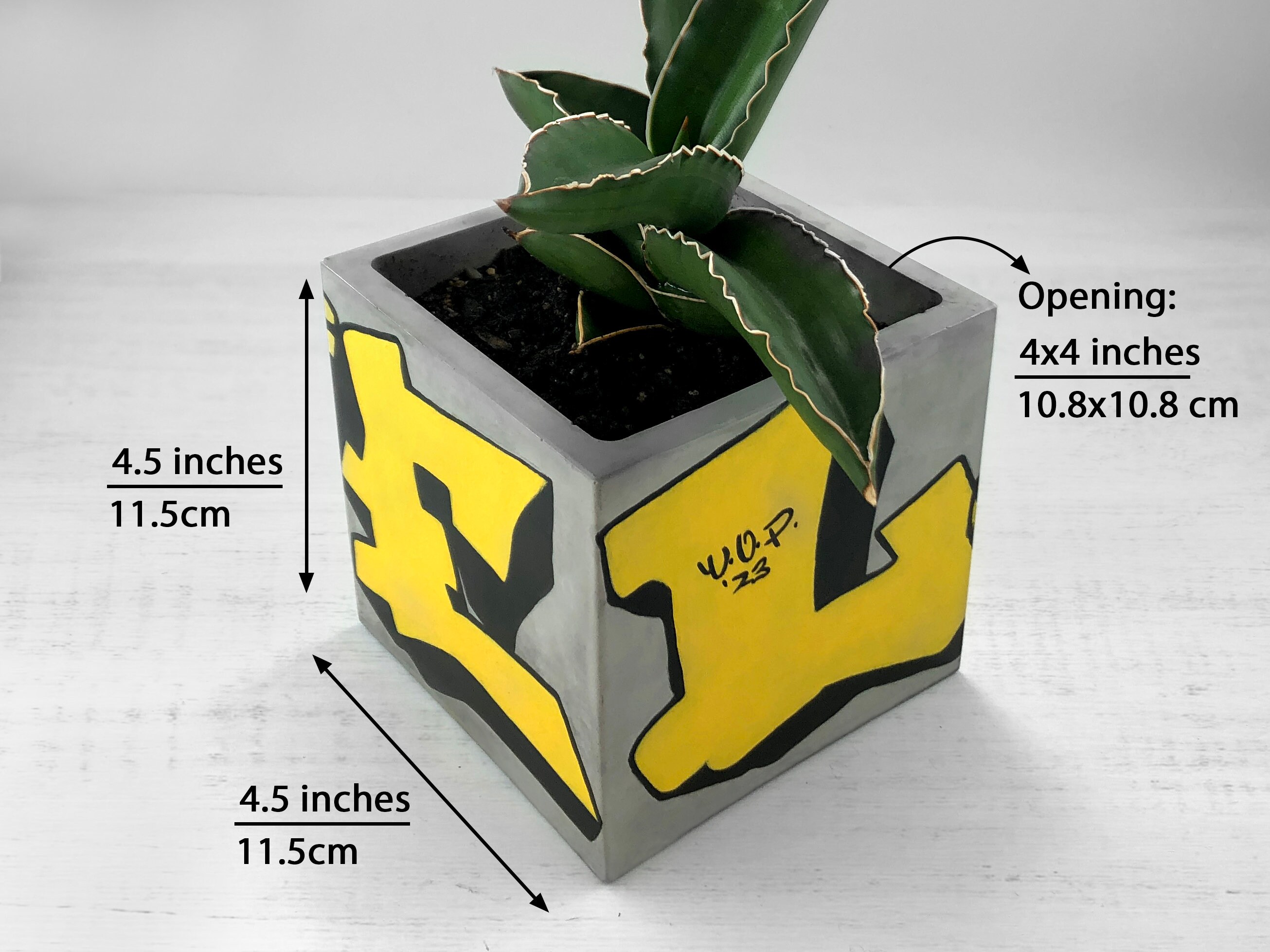 Graffiti Planter Custom Planter Cactus and Succulent Planter Street Art ...