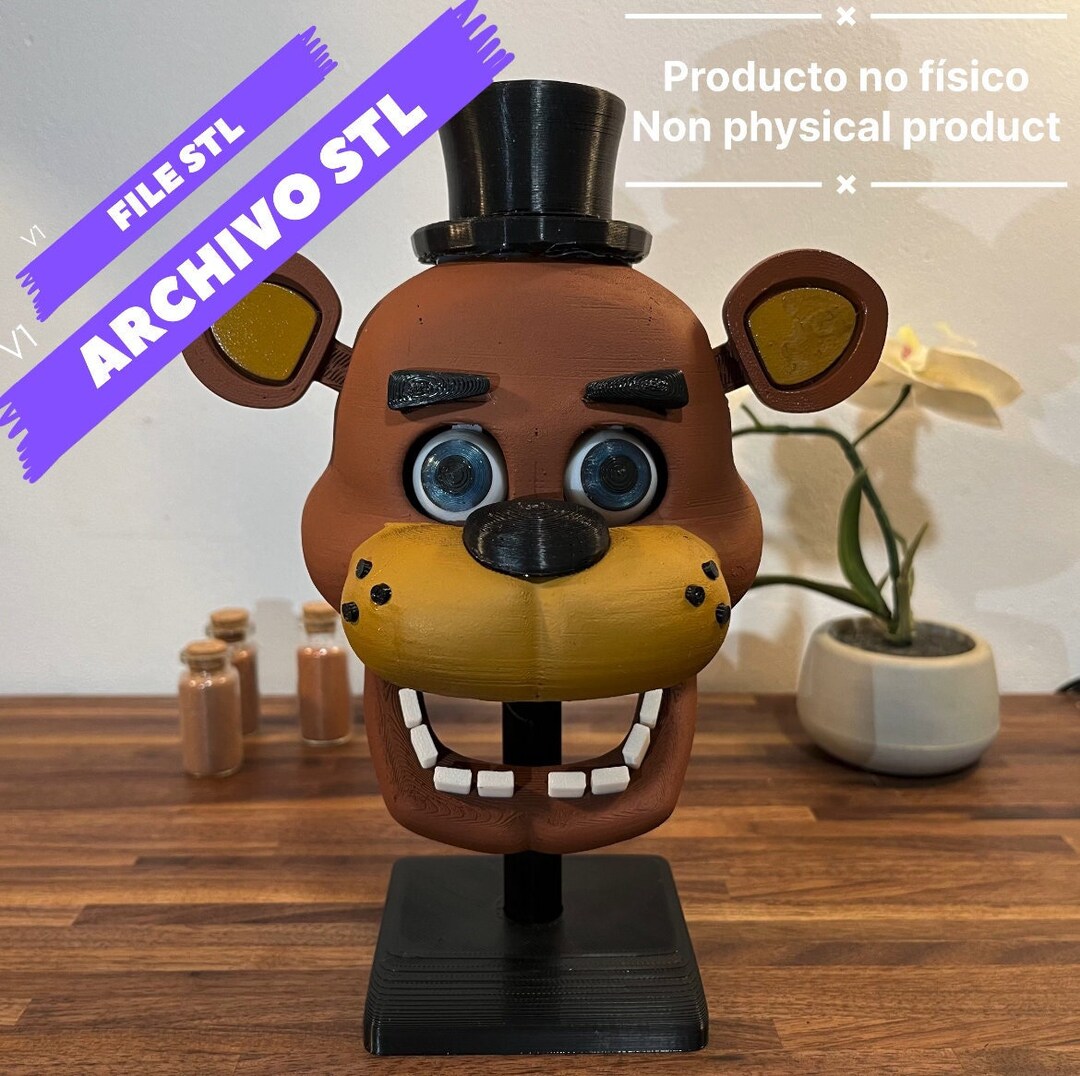 Freddy Bust five Nights at Freddy's STL - Etsy UK