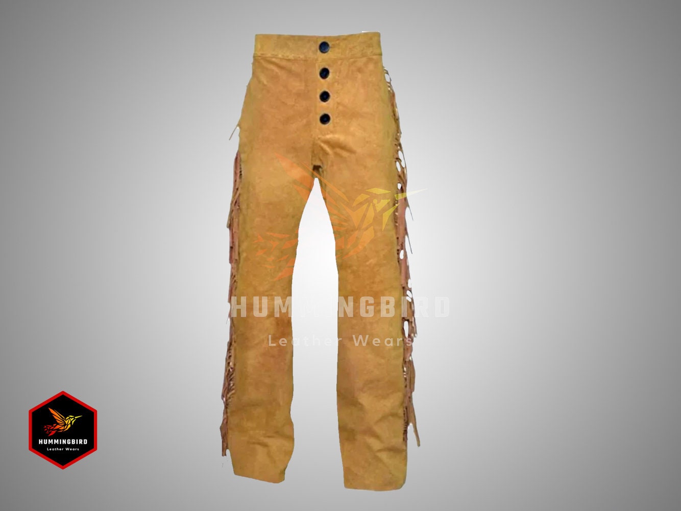 Men's Buckskin Suede Leather Pants - Western Cowboy Fringe Chaps - Etsy