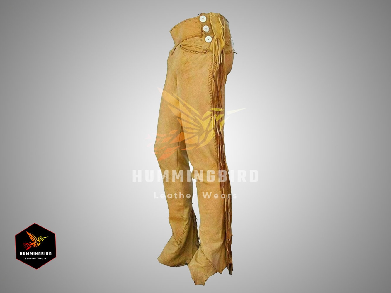Men's Buckskin Suede Leather Pants - Western Cowboy Fringe Chaps - Etsy
