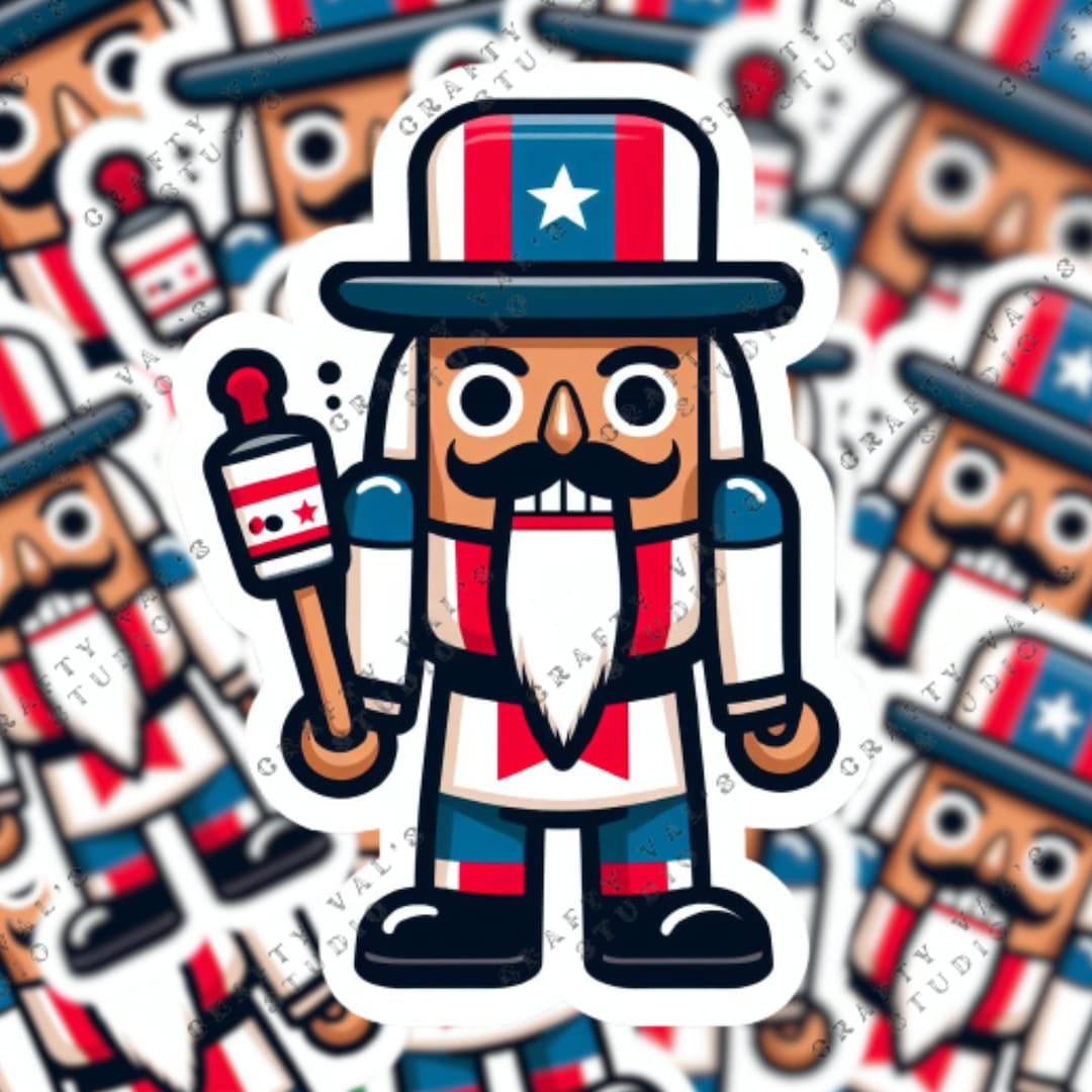 Puerto Rican Nutcracker Sticker - Etsy