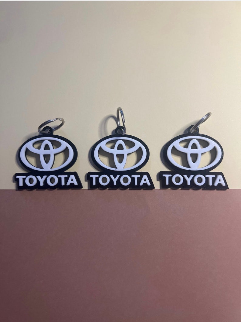 Toyota Car Keychain Handmade Gift, 3D Printed Enthusiast Key Ring, Car ...