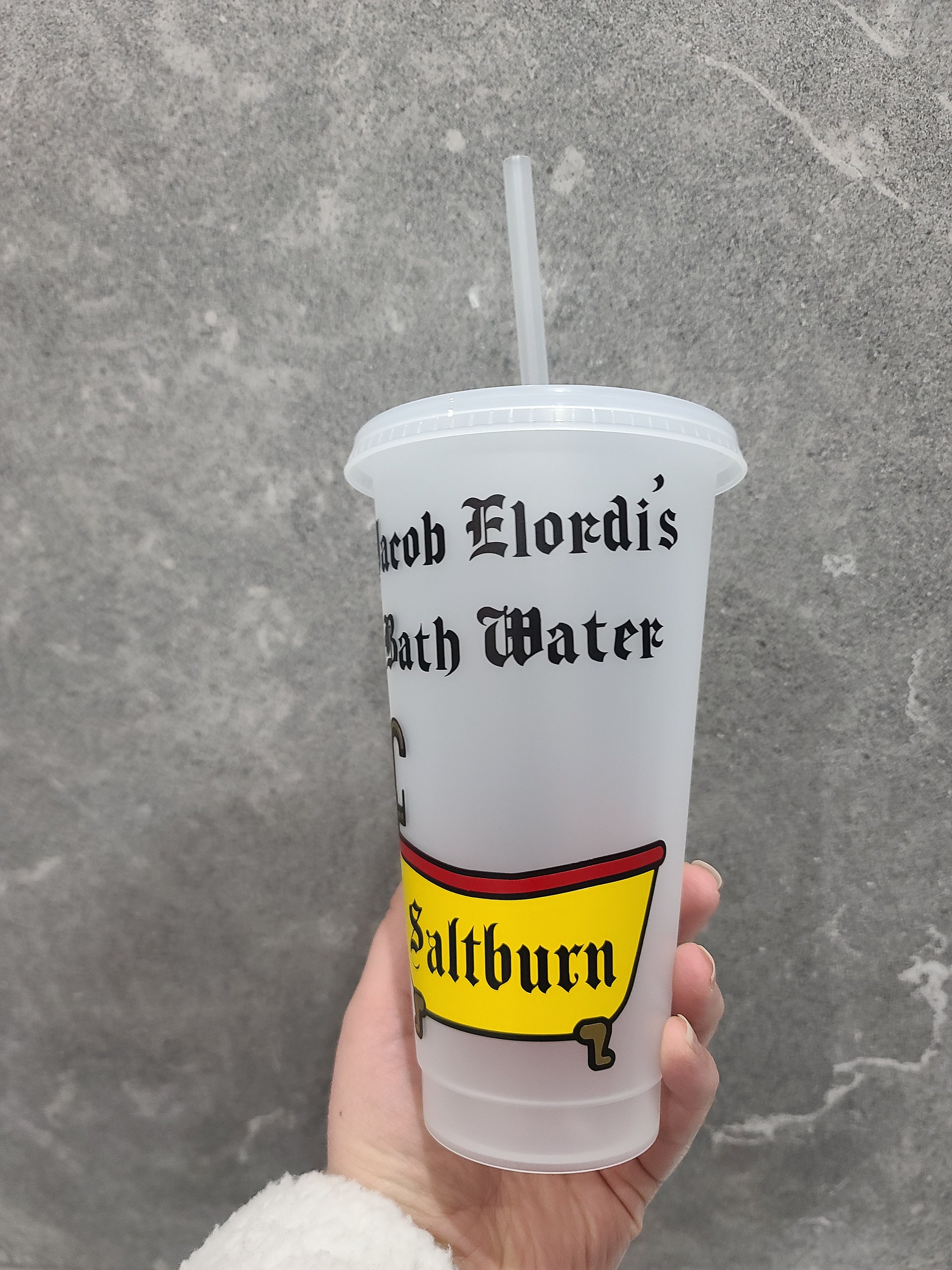 Jacob Elordi's Bath Water Saltburn Personalised 24oz Cold Cup ...