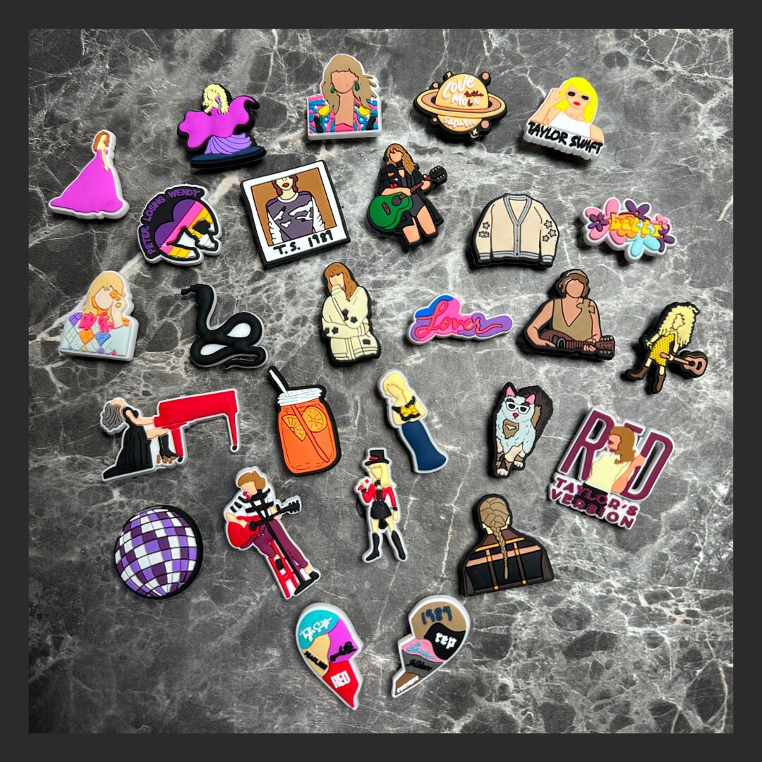 Taylor Swift Inspired Jibbitz Charm Charms for Crocs Fashionable Croc ...
