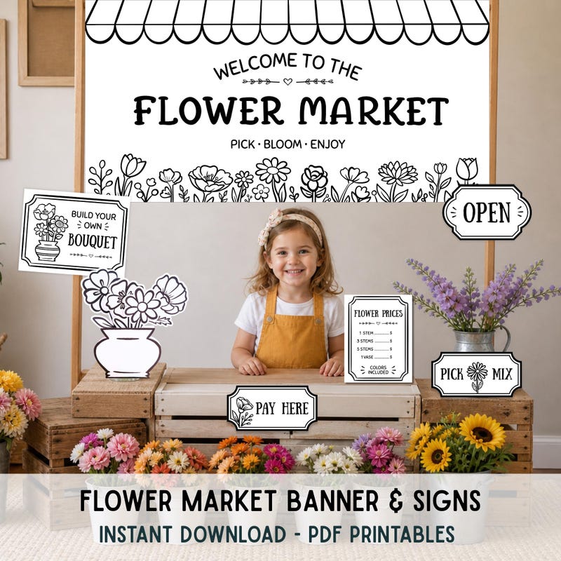 Printable Play Market Set - Etsy