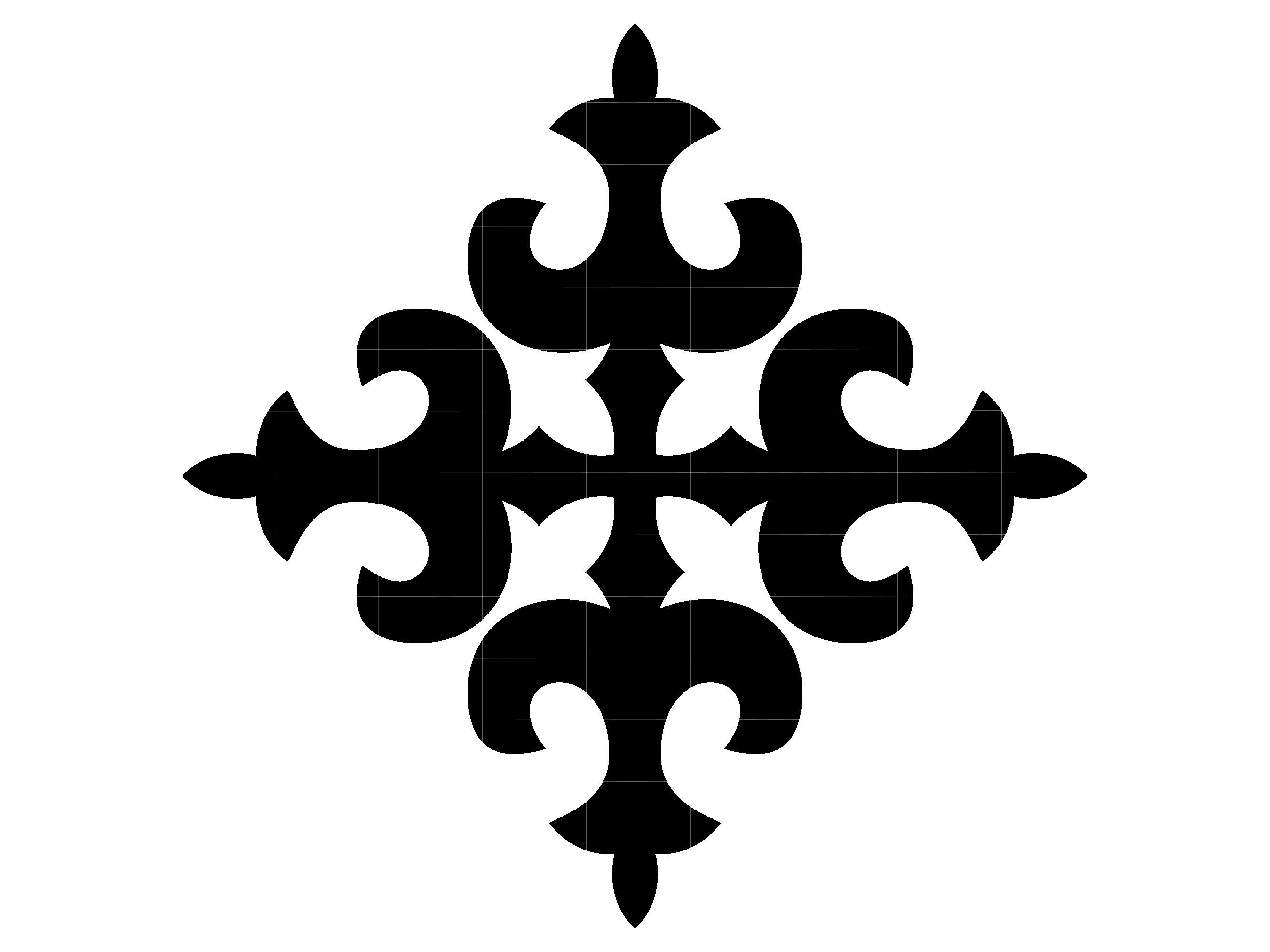 Black and White Nomadic Symbol SVG Clipart, Asian Pattern Digital Download, Tattoo Stencils Eps ...