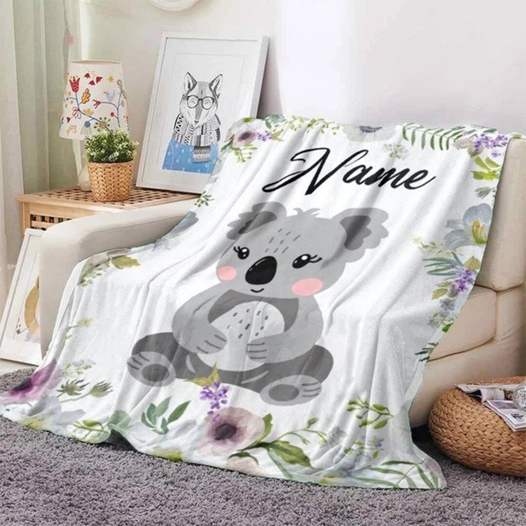 Custom Blanket Lovely Animals Throw Blanket Gift Custom Bed - Etsy