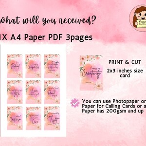 20 Self Love Printable Affirmation Card, Positive Affirmation Card ...