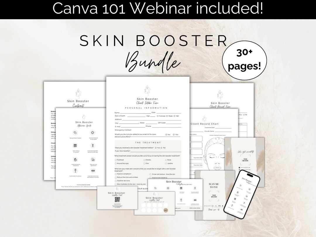 Skin Booster Consent Form | Filler Consultation | Editable Facial ...