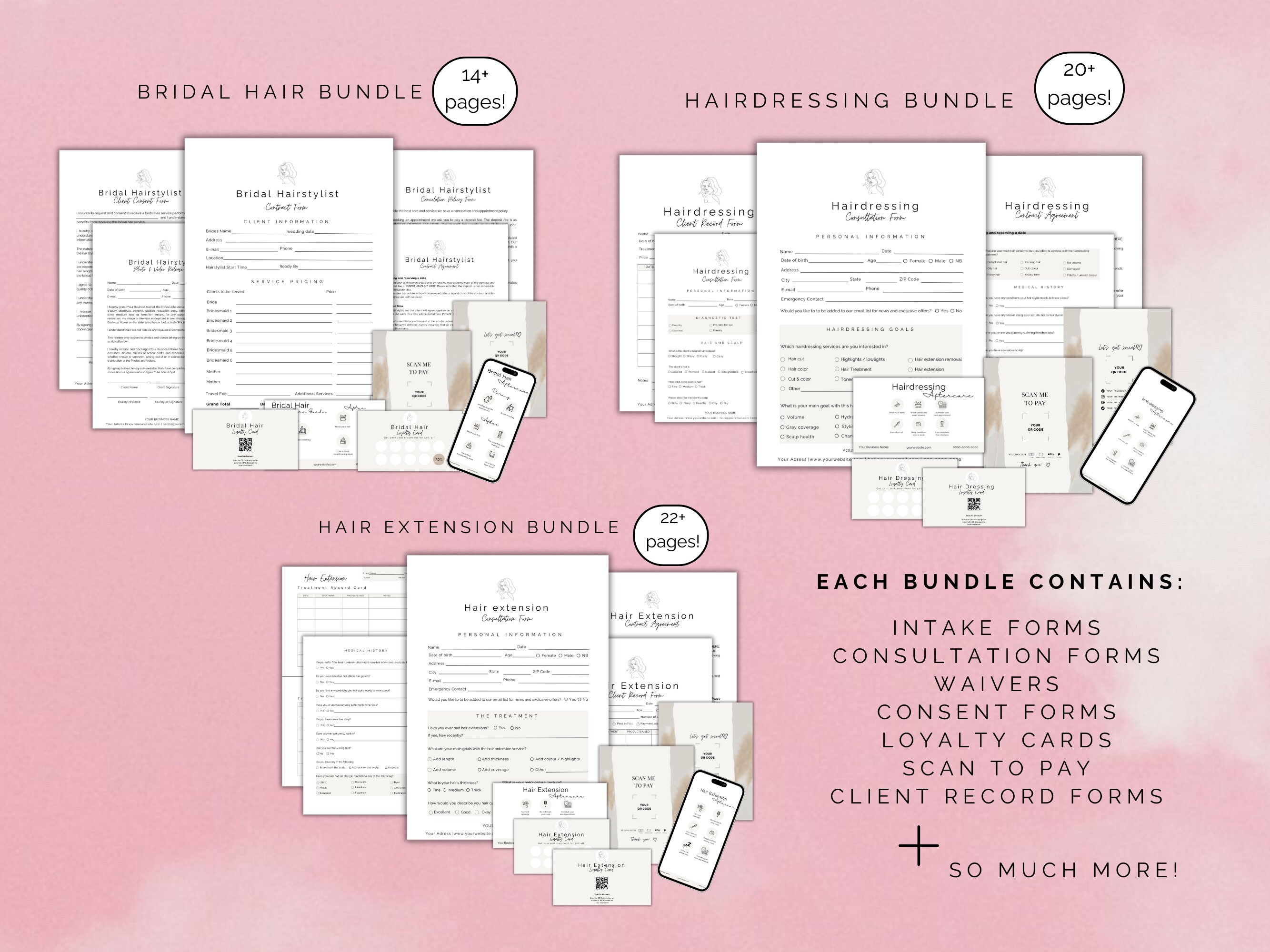 Hairdressing Forms Agreement Hair Stylist Instagram Post Template Hair ...