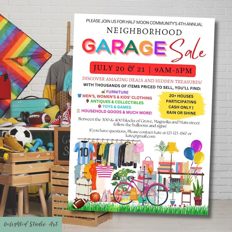 Editable Garage Flyer Template, Canva Invitation (digital Download) - Etsy