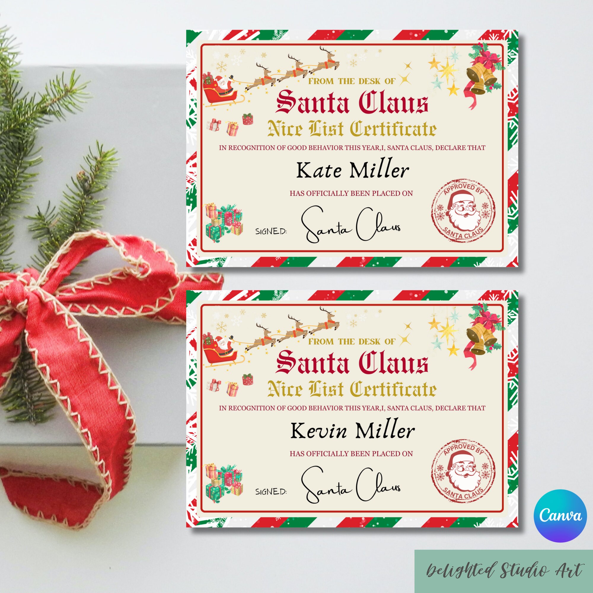 Editable Letter From Santa Claus, Christmas Letter, North Pole Mail ...