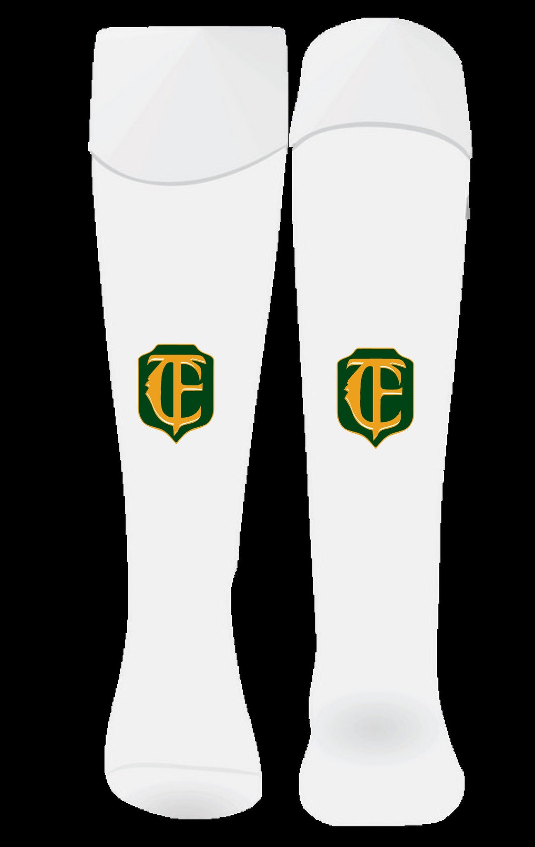 Tulsa Fencing Club White Knee Socks With TFC Emblem - Etsy