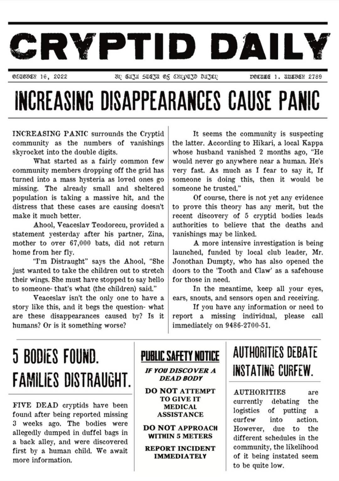 Cryptid Daily: News for Urban Legends - Etsy