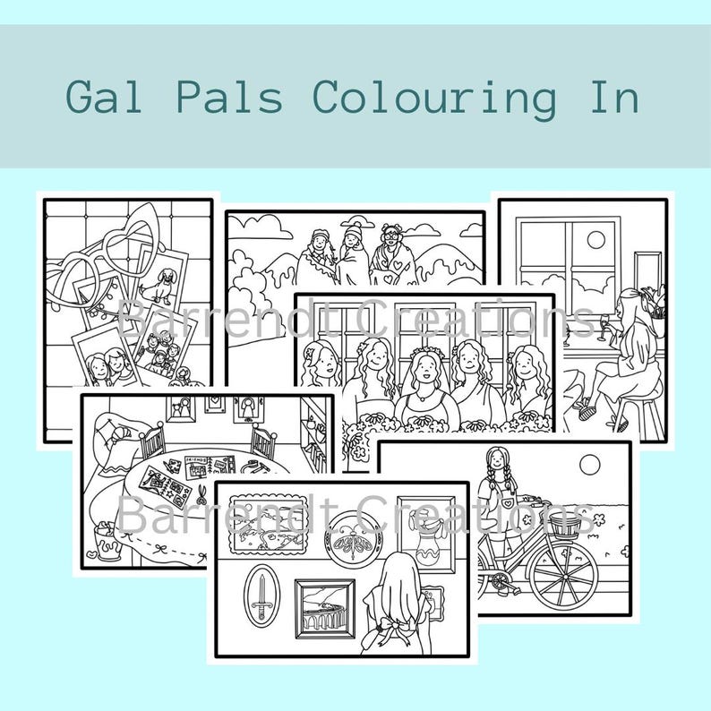 Gal Pals Colouring in Bundle - Etsy