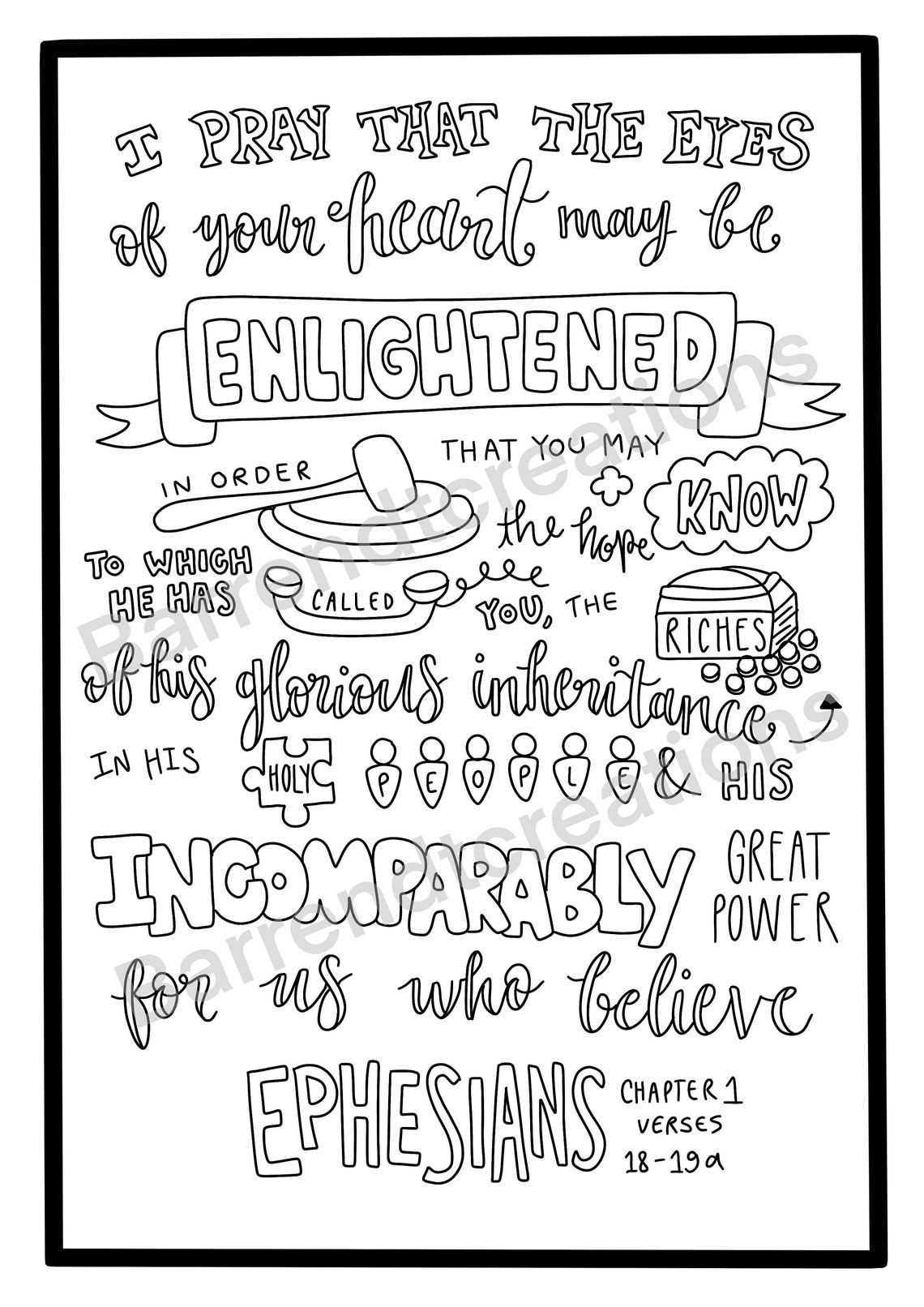 Ephesians 1 Colouring In Bundle Etsy ephesians-1-colouring-in-bundle-etsy
