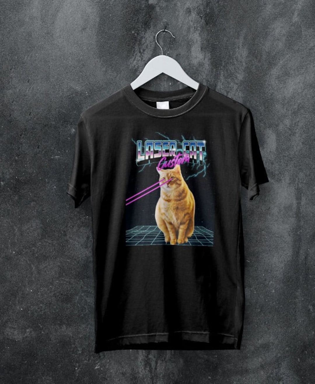 Custom Cat Tee, Laser Cat Shirt, Funny T-shirt, Personalized Pet Shirt ...
