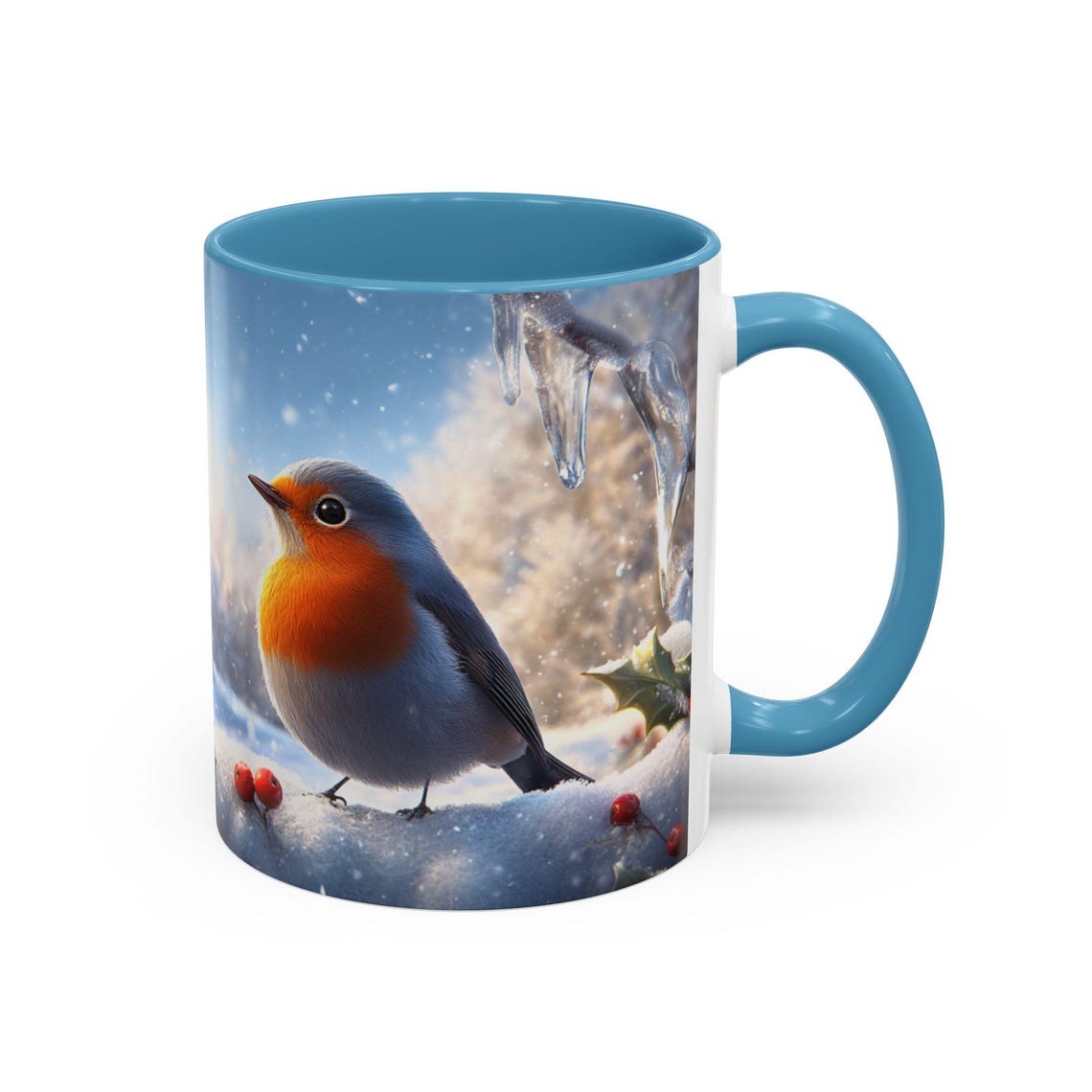 Nature-inspired Mug Design Robin Mug Sublimation Digital Wildlife Art ...