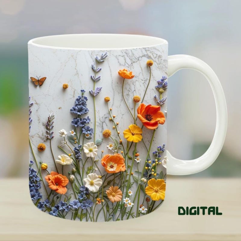 Floral China Coffee Mugs - Etsy