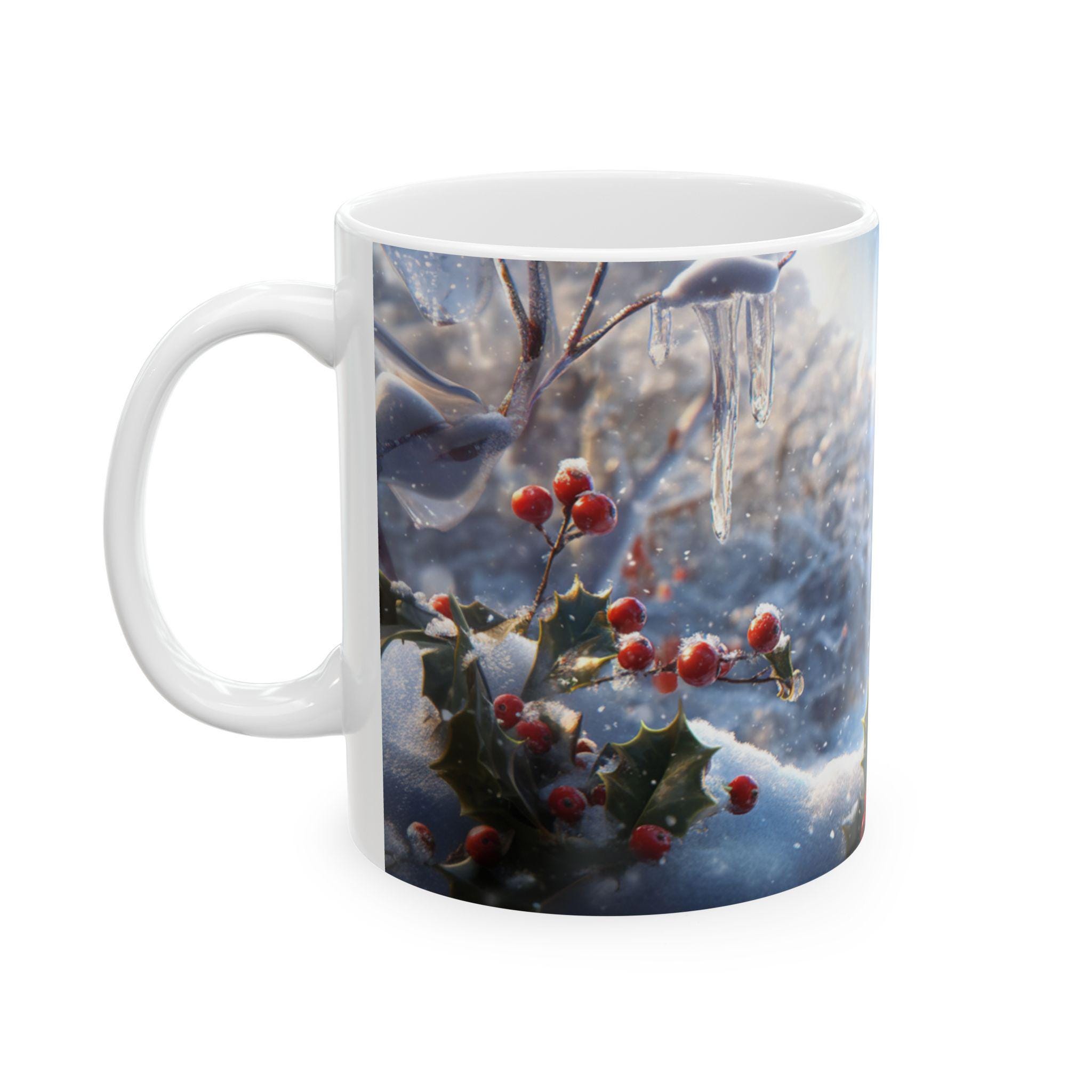 Nature-inspired Mug Design Robin Mug Sublimation Digital Wildlife Art ...