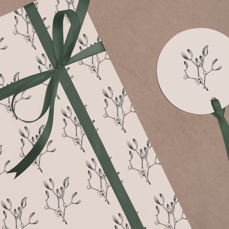 Mistletoe Botanical Illustration Digital Download, Christmas ...