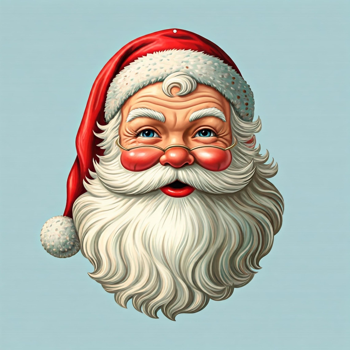 Santa Wall Art Santa With Hat Santa Wall Decor Christmas Decor Santa ...