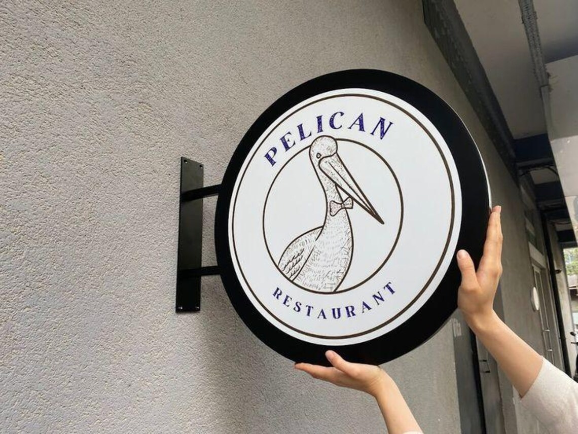 Wall Mounted Store Signcustom Aluminum Double Side Sign Logo Sign ...