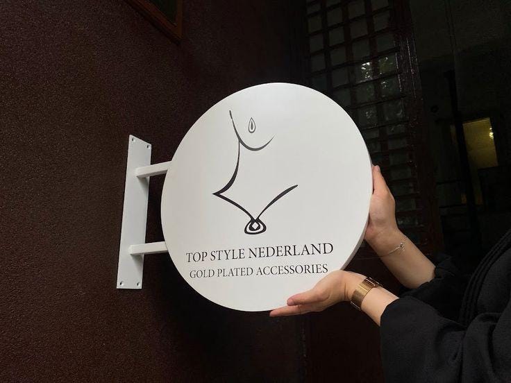 Logo Sign Customwall Mounted Store Signcustom Aluminum Double Side Sign ...