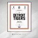 Detroit Tigers Poster Baseball Map | Detroit Tigers Stadium | Sport ...