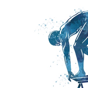 Set of 3 Swim Swimmer Poster for Boys Men Printable Inspirational Sport ...