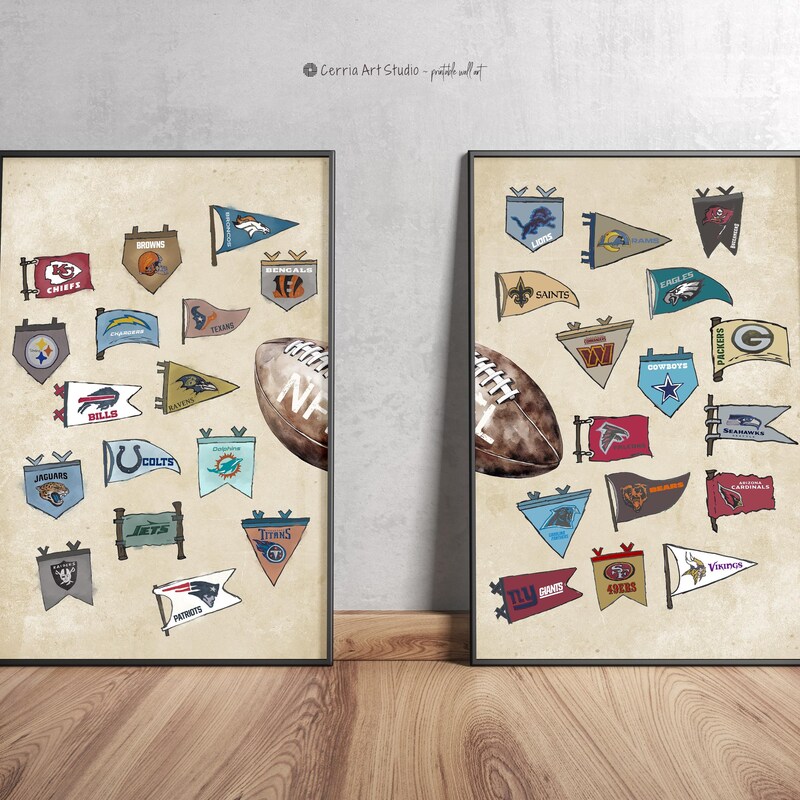 Nfl Poster - Etsy