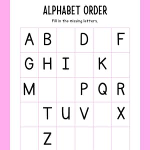 Morning Menu Preschool Printable Workbook for Girls, Abc's, Numbers ...