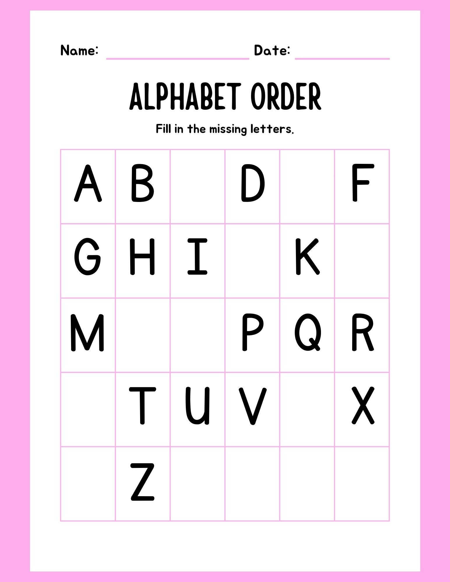 Morning Menu Preschool Printable Workbook for Girls, Abc's, Numbers ...