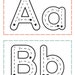 Alphabet Tracing Cards, Alphabet Letter Practice, Preschool Letter ...