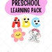 Morning Menu Preschool Printable Workbook for Girls, Abc's, Numbers ...