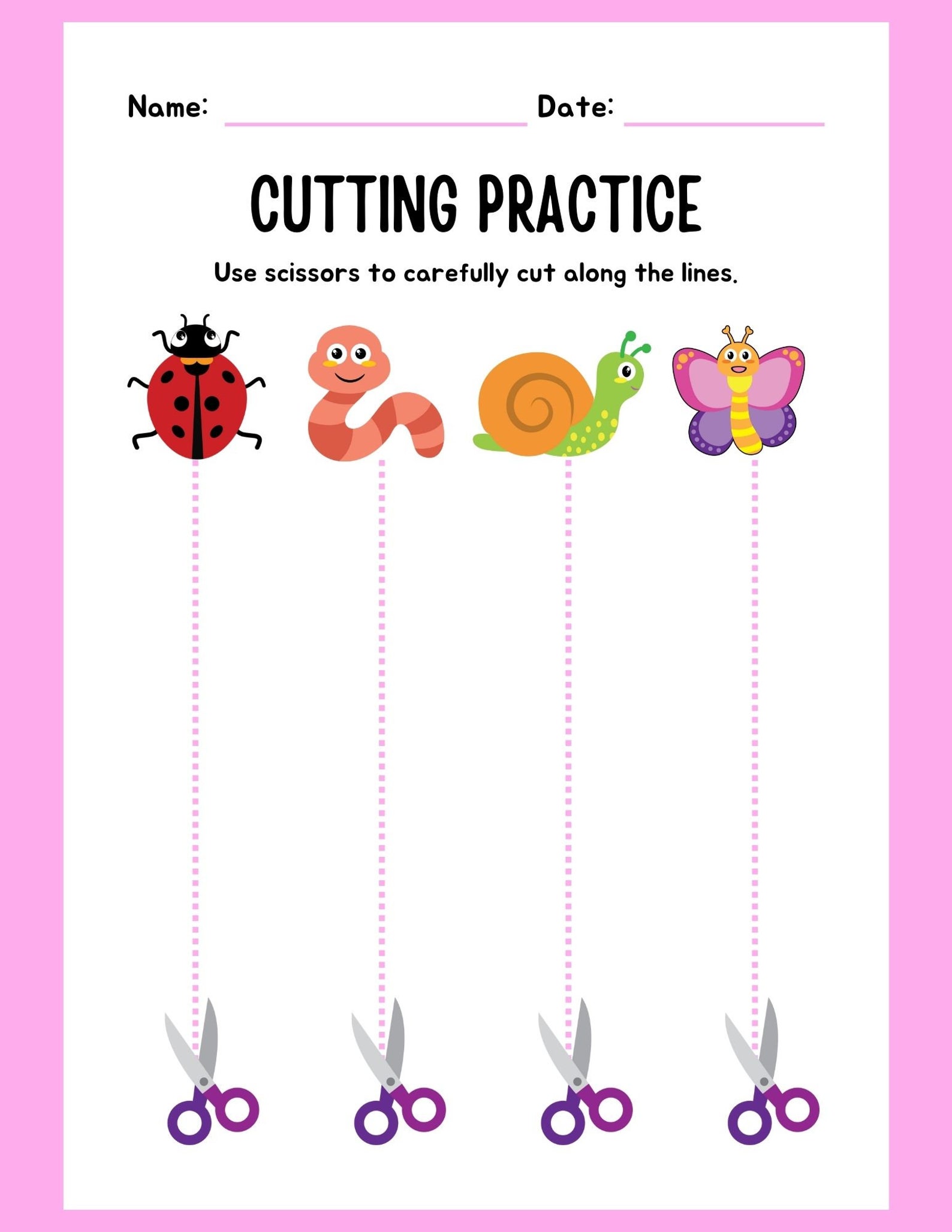 Morning Menu Preschool Printable Workbook for Girls, Abc's, Numbers ...