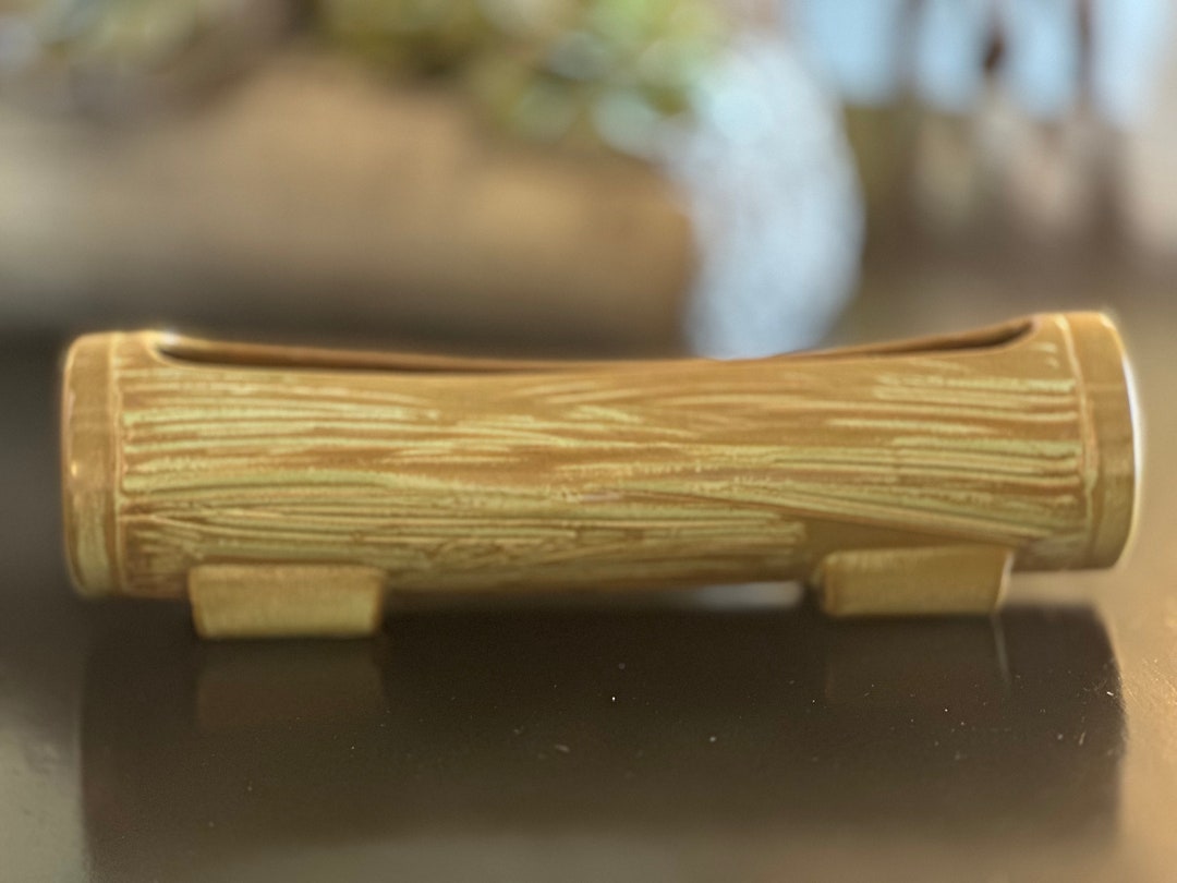 Vintage Frankoma Pottery Log Planter - Etsy