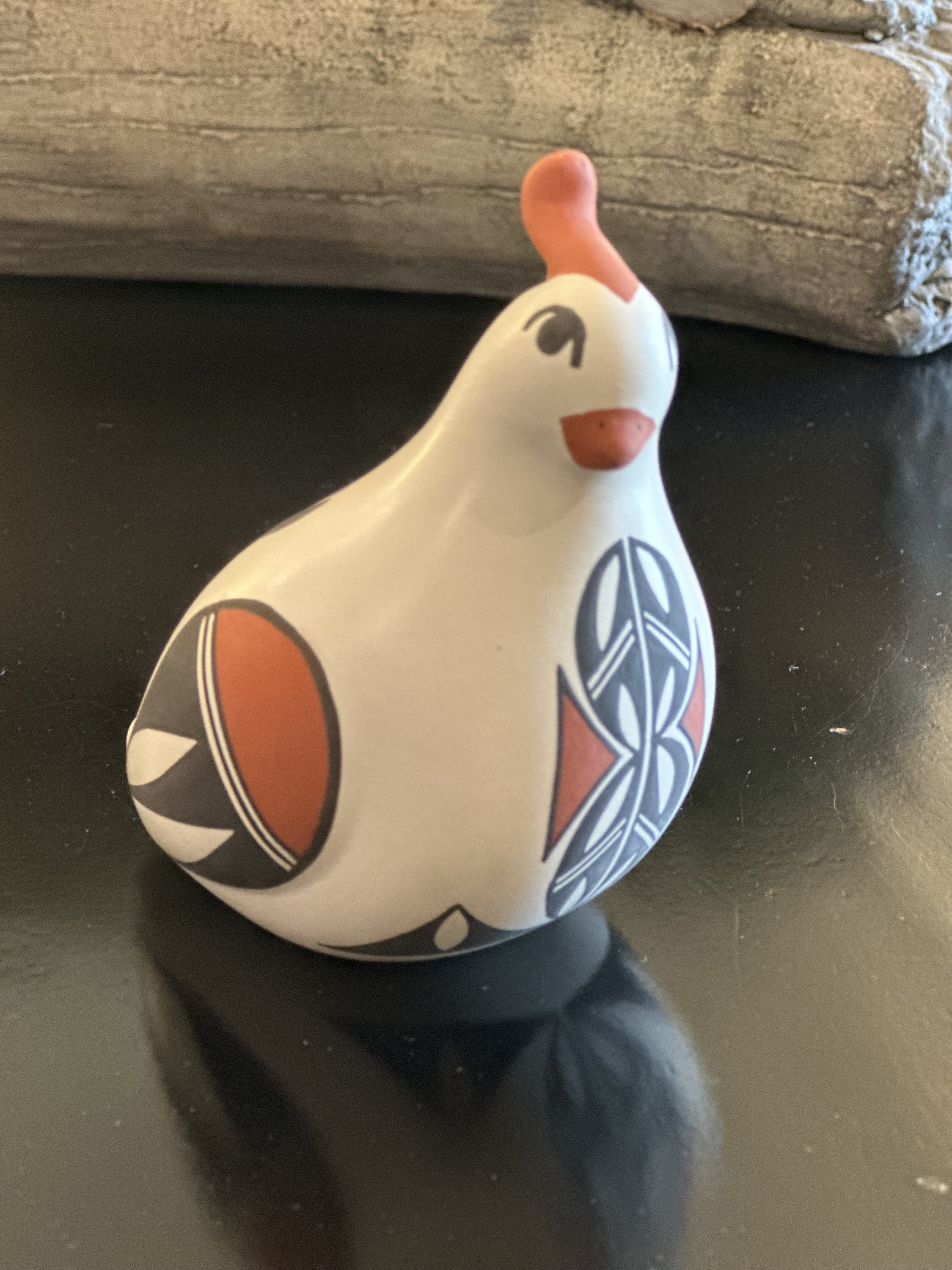 Acoma Pottery Hand Painted Quail Signed GW Chino Acoma NM - Etsy