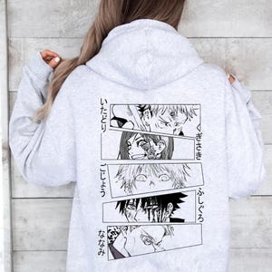 Jujutsu Kaisen Hoodie, JJK Gift, Jujutsu Kaisen Hoodie, Comic Strip ...
