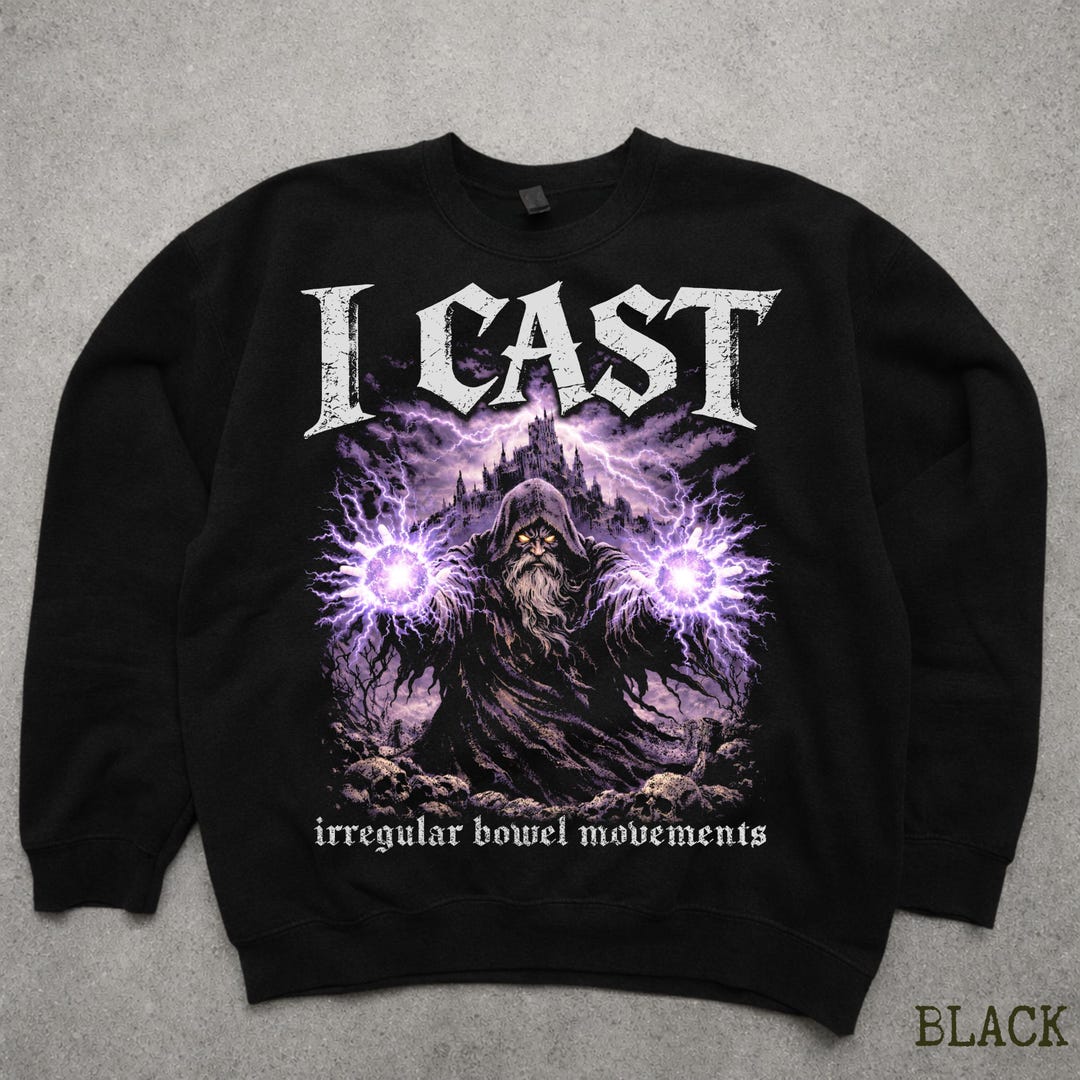 Fireball Wizard Sweatshirt, Funny Wizard, Wizard Humor, Cast Fireball ...
