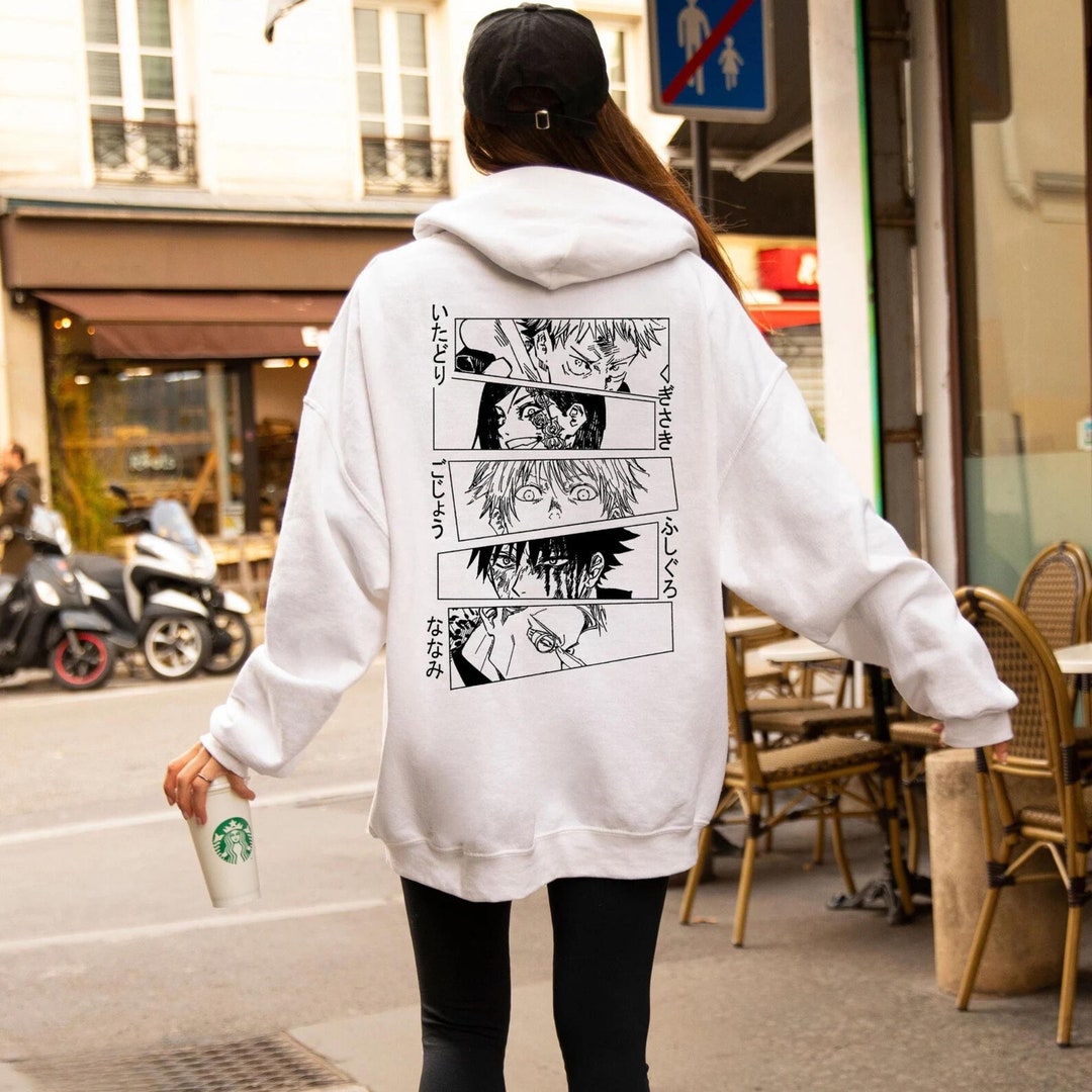 Jujutsu Kaisen Hoodie, JJK Gift, Jujutsu Kaisen Hoodie, Comic Strip ...