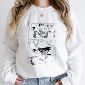 Jujutsu Kaisen Sweatshirt, JJK Gift, Jujutsu Kaisen Tee, Comic Strip ...