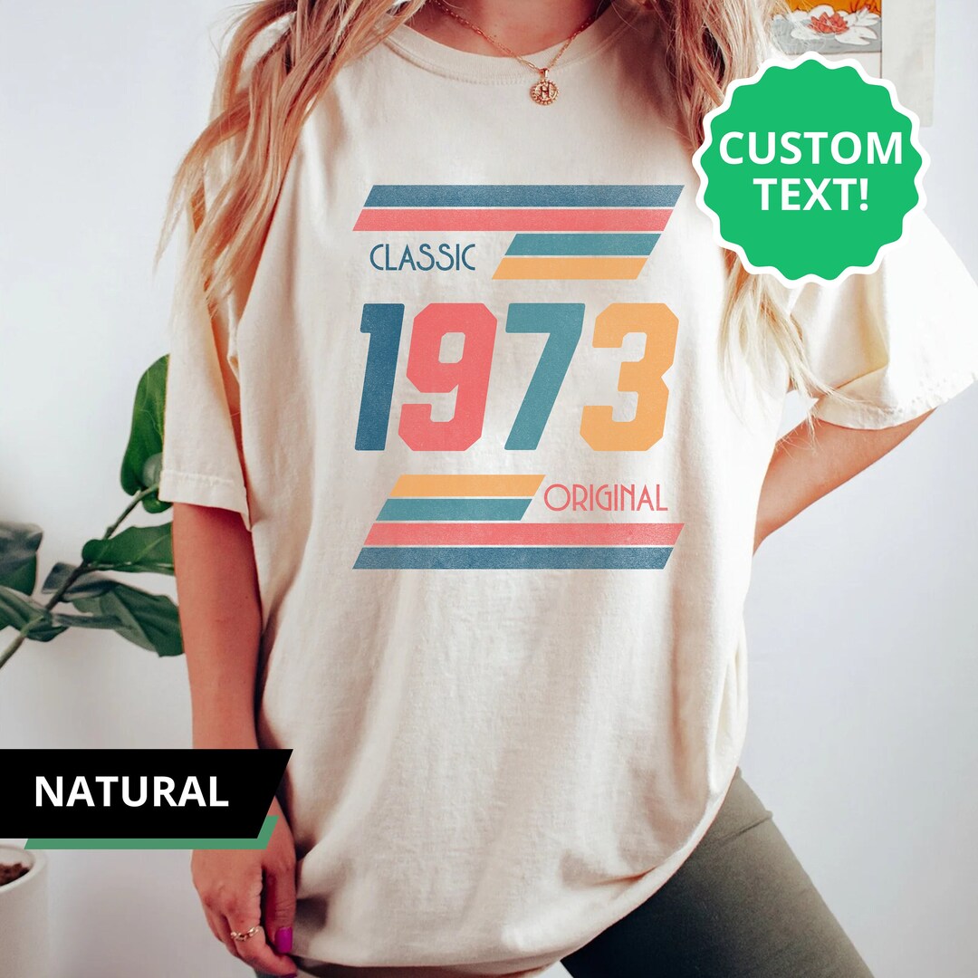 Custom Vintage Shirt, Custom Year Shirt, Customizable Year Vintage ...