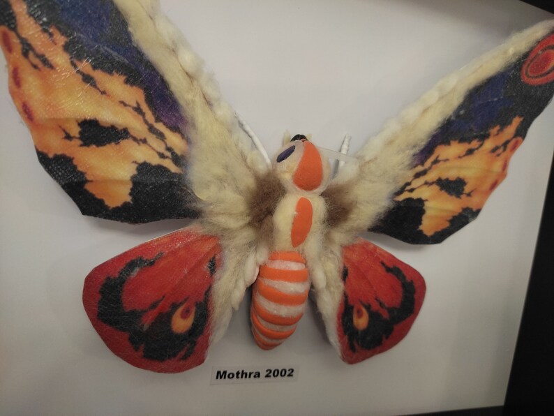 Mothra 2002 Taxidermy Art, GMK Monster in Black Frame - Etsy