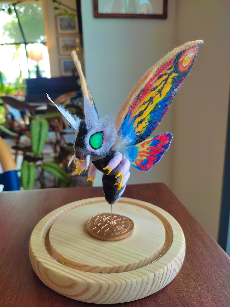 Rainbow Mothra Chibi Mothra in Glass Dome Decorations. - Etsy