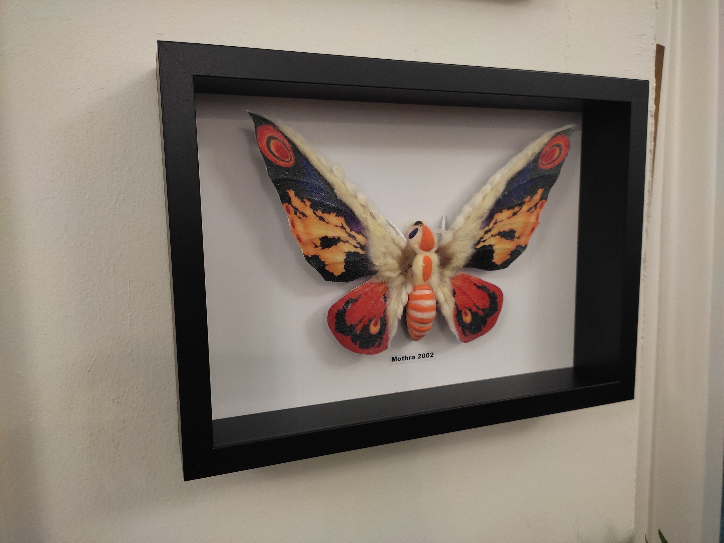 Mothra Kaiju GMK Mothra Taxidermy Crafts Mothra 2002 GMK in Frame. - Etsy