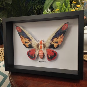 Mothra Kaiju GMK Mothra Taxidermy Crafts Mothra 2002 GMK in Frame. - Etsy