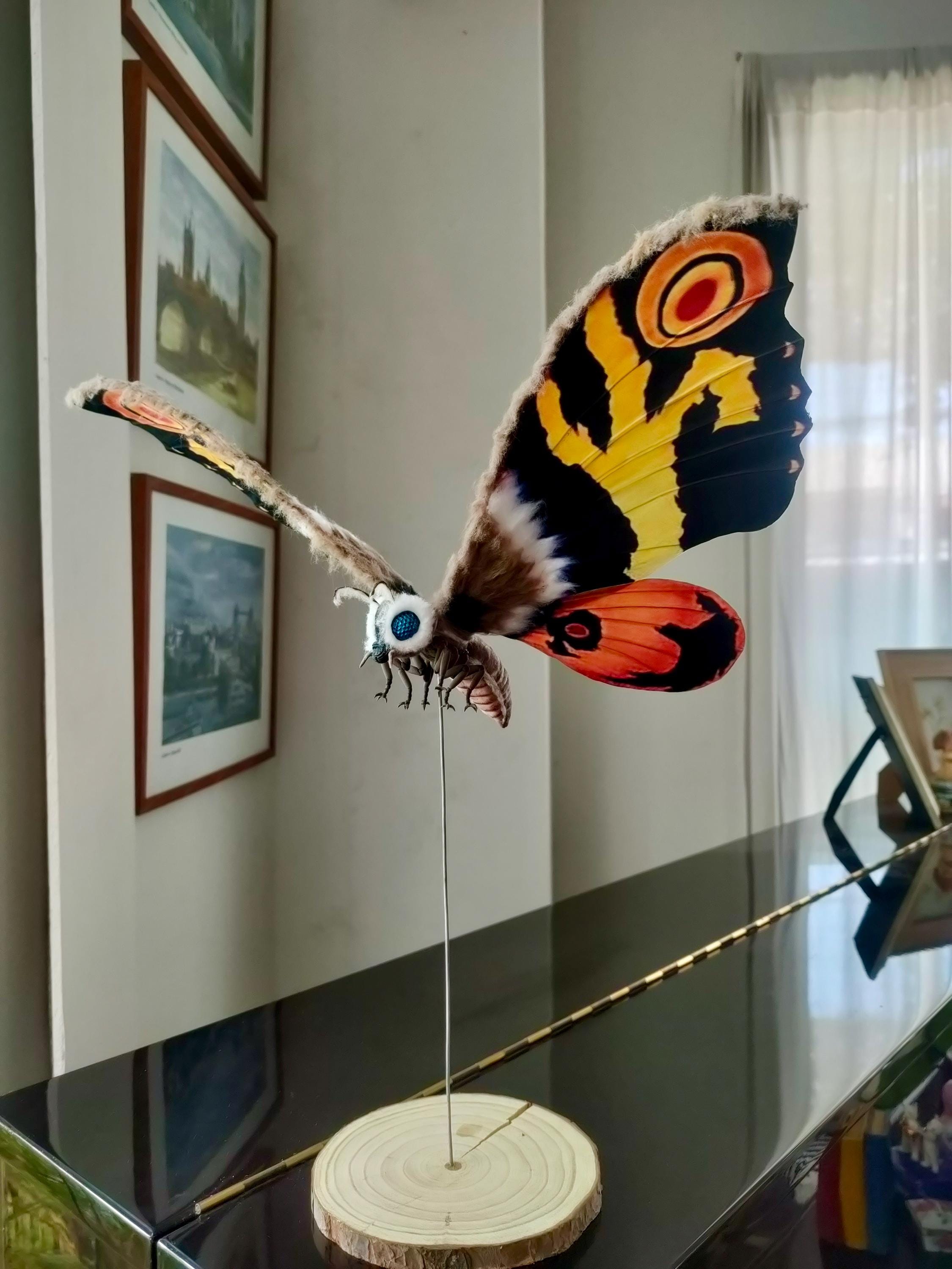 Mothra 2003 Tokyo SOS Statue: Realistic Silk Fur Sculpture - Etsy