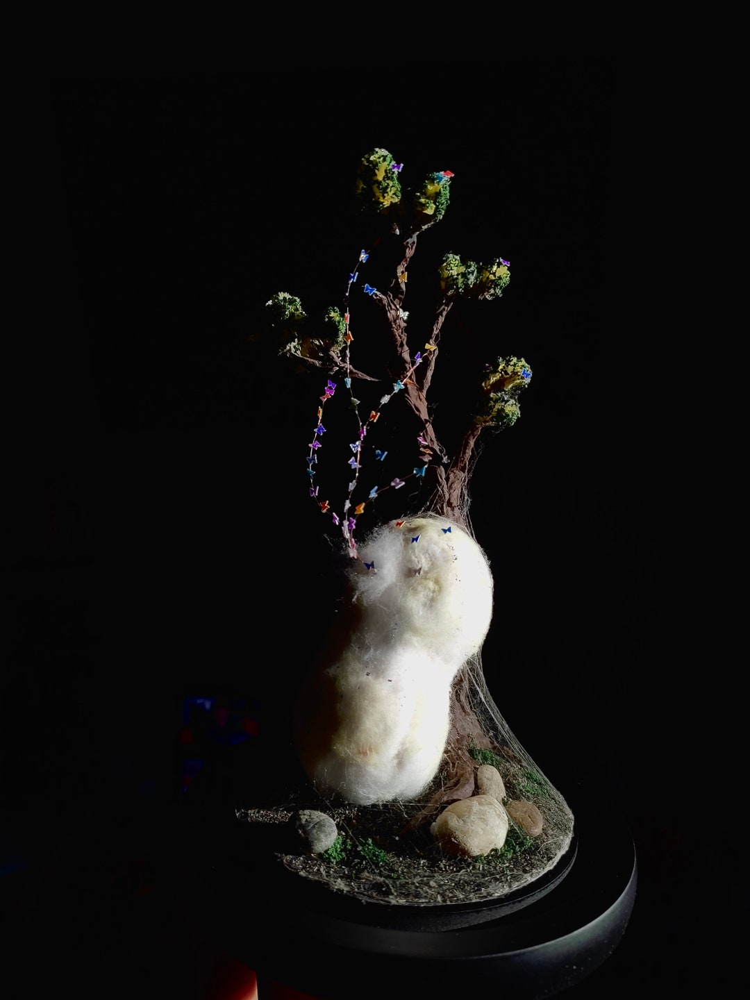 Leo Mothra Hatched From the Cocoon Diorama Mothra Cocoon in Glass Dome ...