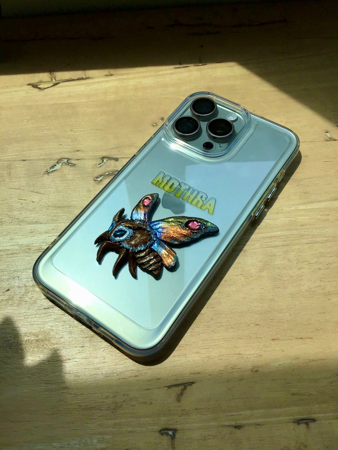 Mothra Monsterverse iPhone Case: Metallic Sculpture, Shockproof Edges ...